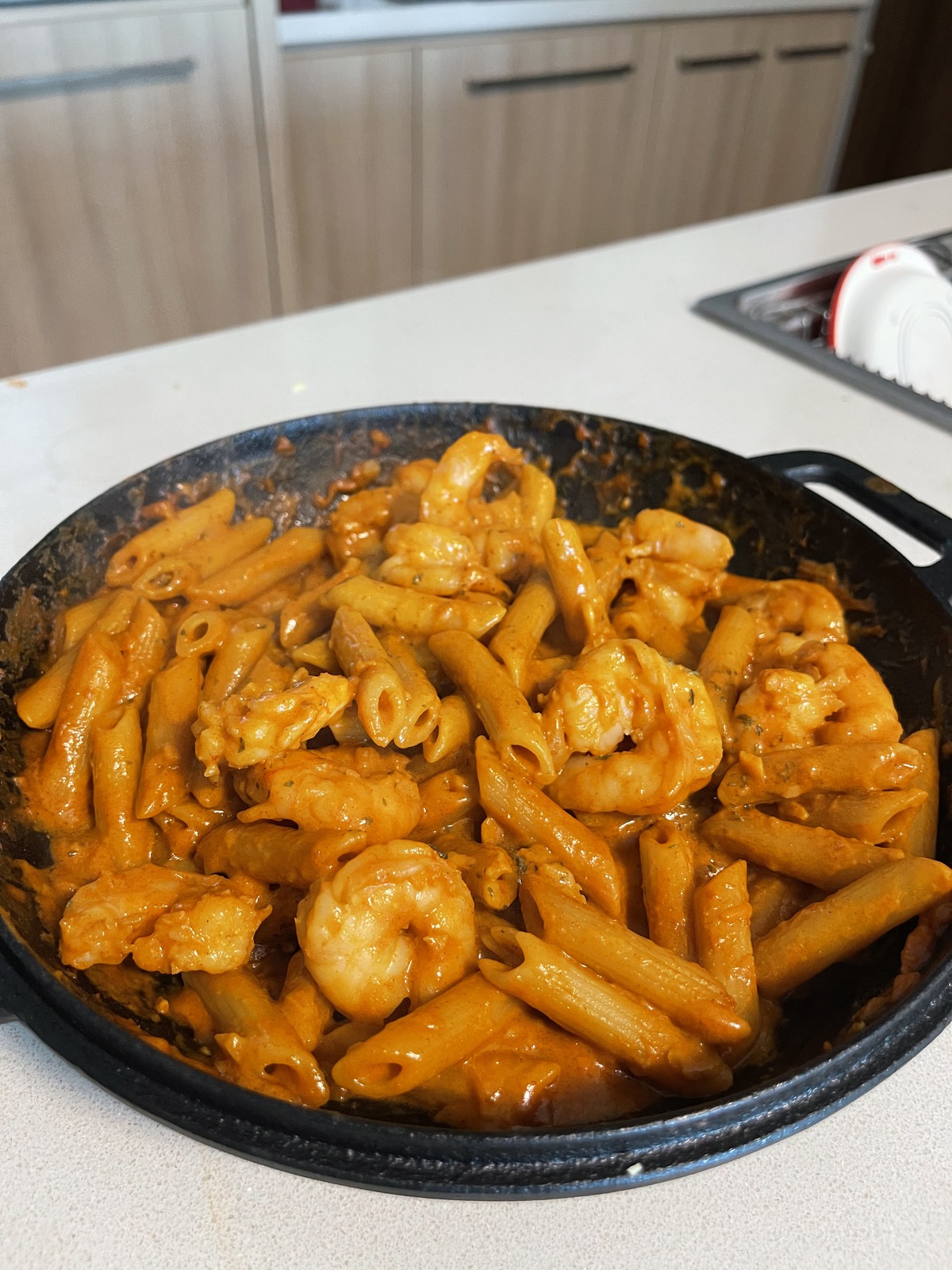 Shrimp Gochujang Pasta (Resep Pasta Saos Korea) | @skitchen_idn